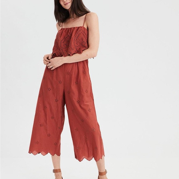 American Eagle Outfitters | Pants & Jumpsuits | Womens Rust Jumpsuit ...